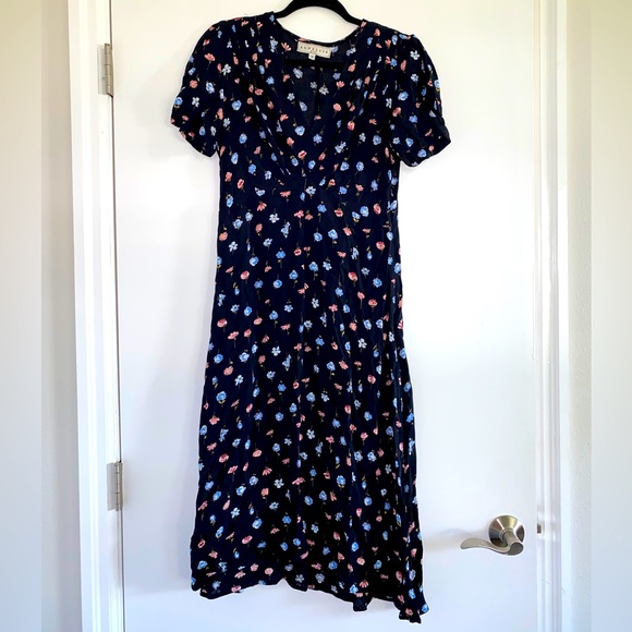 Kamellia | Dresses | Vintage Kamellia Vneck Midi Dress | Poshmark